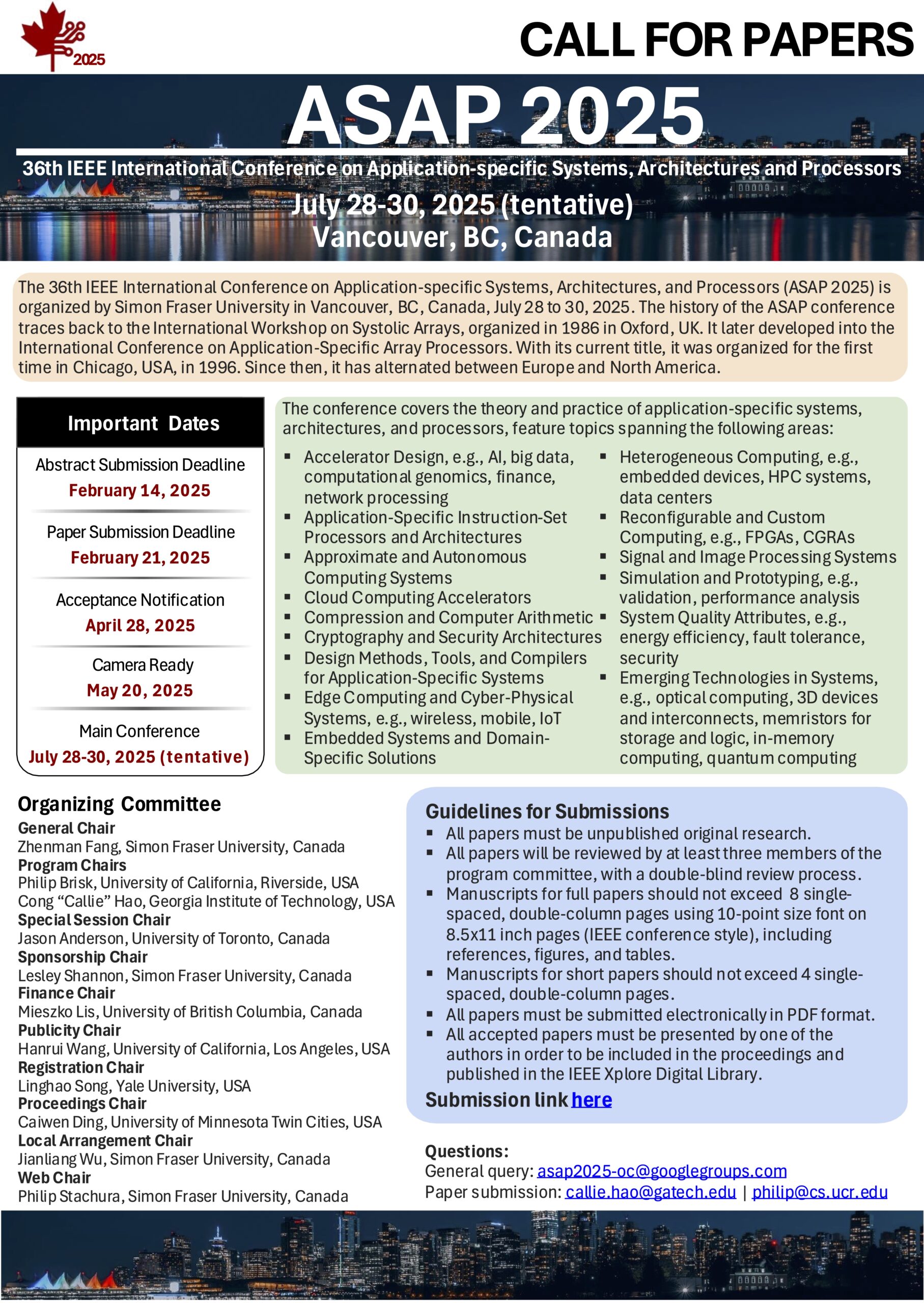 ASAP 2025 | SIGARCH
